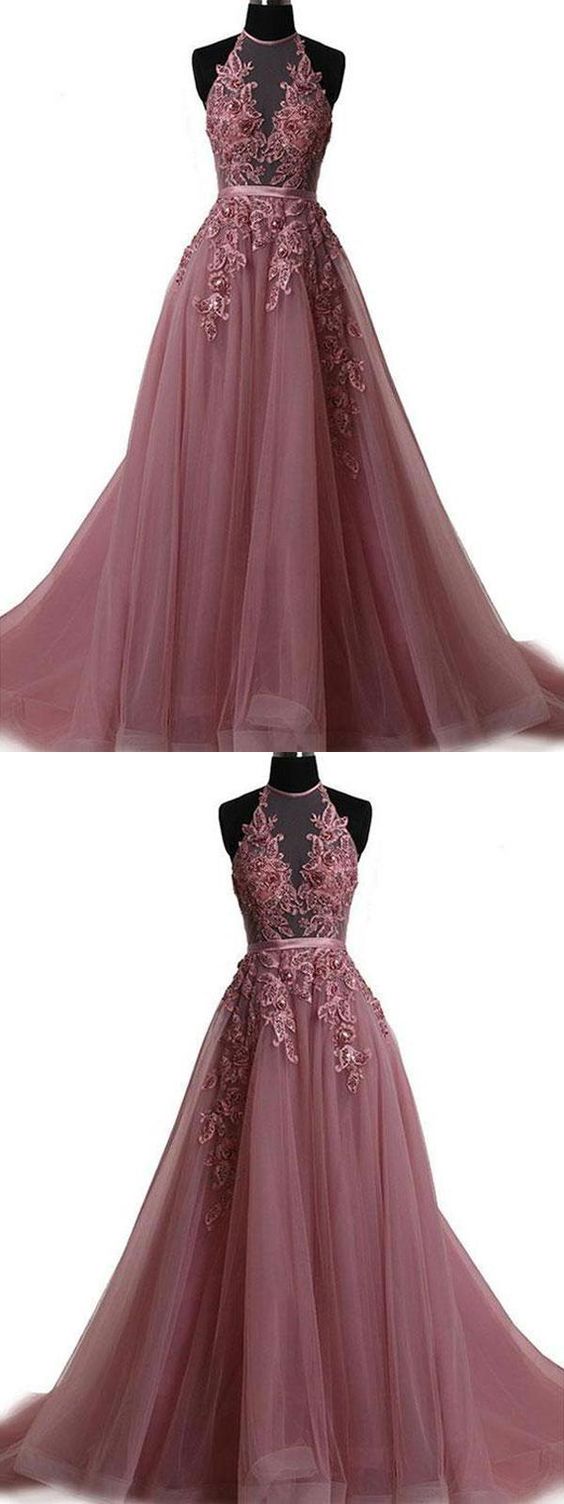 Prom Dress 2019, Long Prom Dress, Simple Prom Dress, Lace Prom Dress on ...
